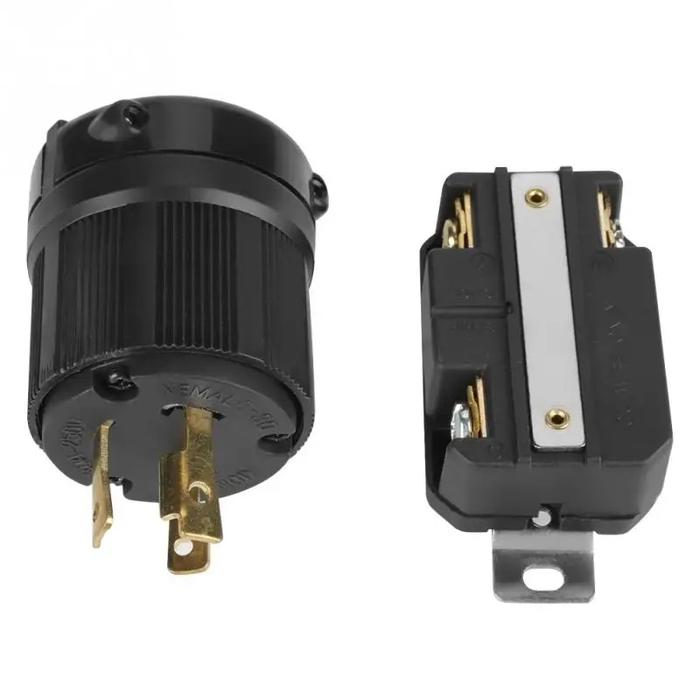 Jual NEMA L6-30P L6-30R 30A 250V Twist Lock Electrical 3 Pin Plug - Kab ...