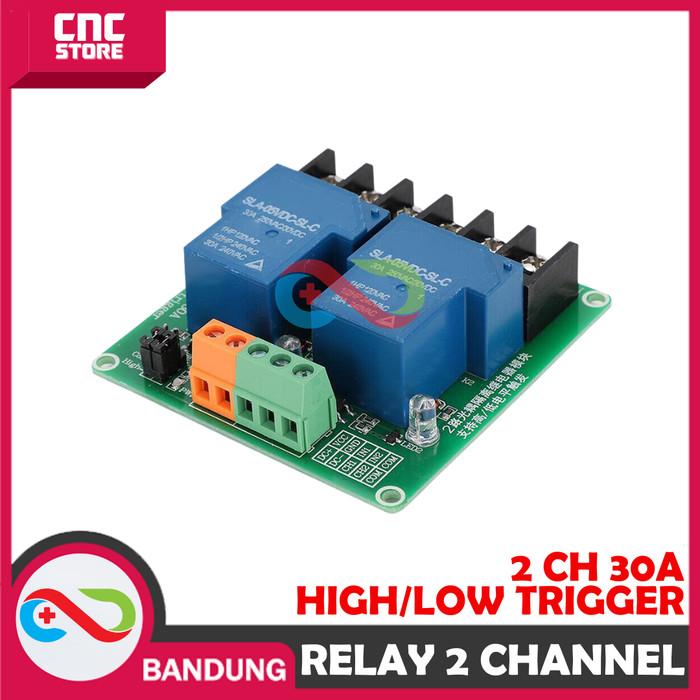 Jual RELAY MODULE 5V 2 CHANNEL 2CH 30A OPTOCOUPLER ISOLATION - Kota ...