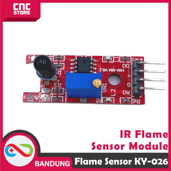 Jual FLAME SENSOR MODULE KY-026 FIRE DETECTION SENSOR MODULE ARDUINO ...