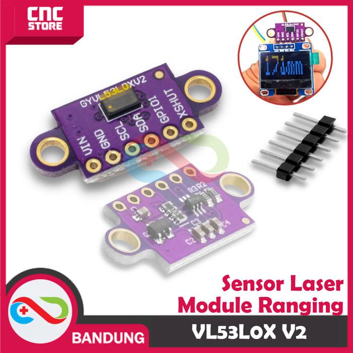 Jual VL53L0X V2 LASER RANGE MODULE TIME OF FLIGHT SENSOR JARAK LASER ...