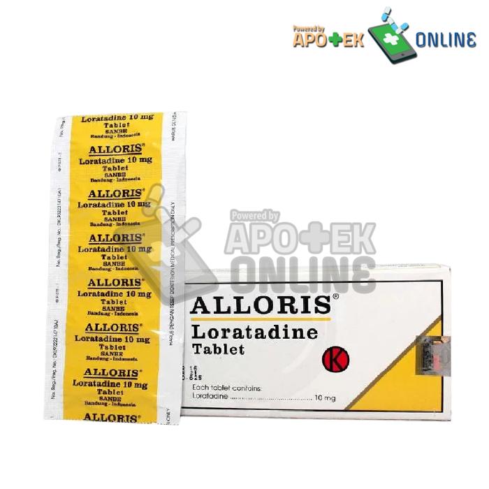 Jual ALLORIS 10MG TABLET 10`S/LORATADINE/ANTIHISTAMINE/ANTI ALERGI ...