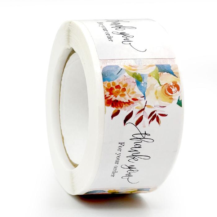 Jual STIKER ROLL LABEL PINK THANK YOU STICKER LABEL PANJANG TERIMA ...