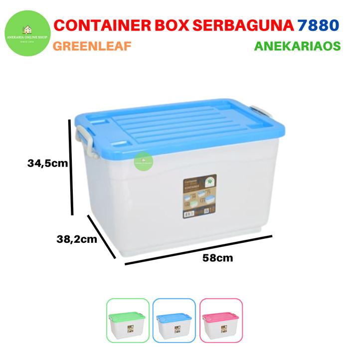 Jual Container Box 50 Liter 7880 Green Leaf - Biru - Jakarta Utara ...