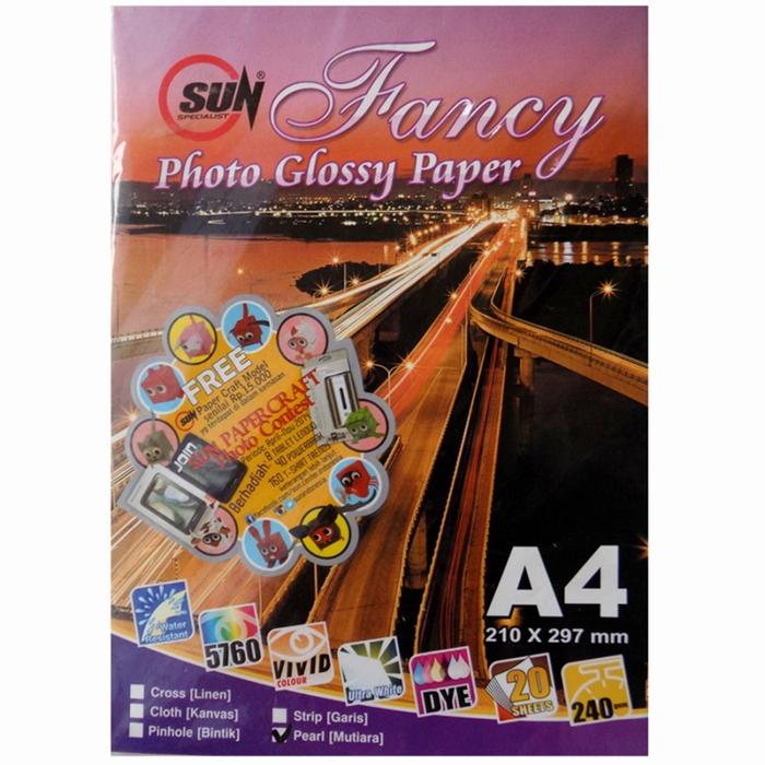Jual Kertas Undangan / Sertifikat - SUN Fancy Glossy Paper Single Side ...
