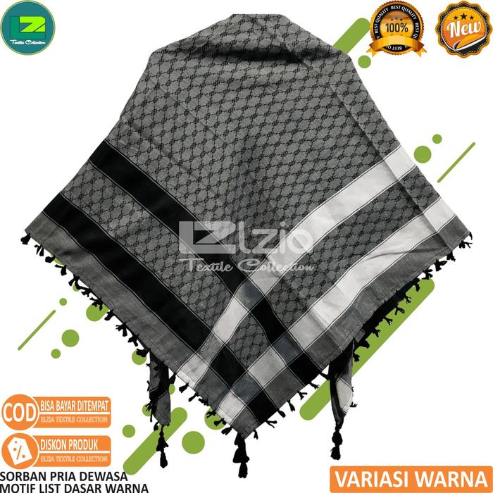 Jual SORBAN SANTRI SORBAN RUMBAI SORBAN PUTIH SORBAN MOTIF VOAL WARNA ...