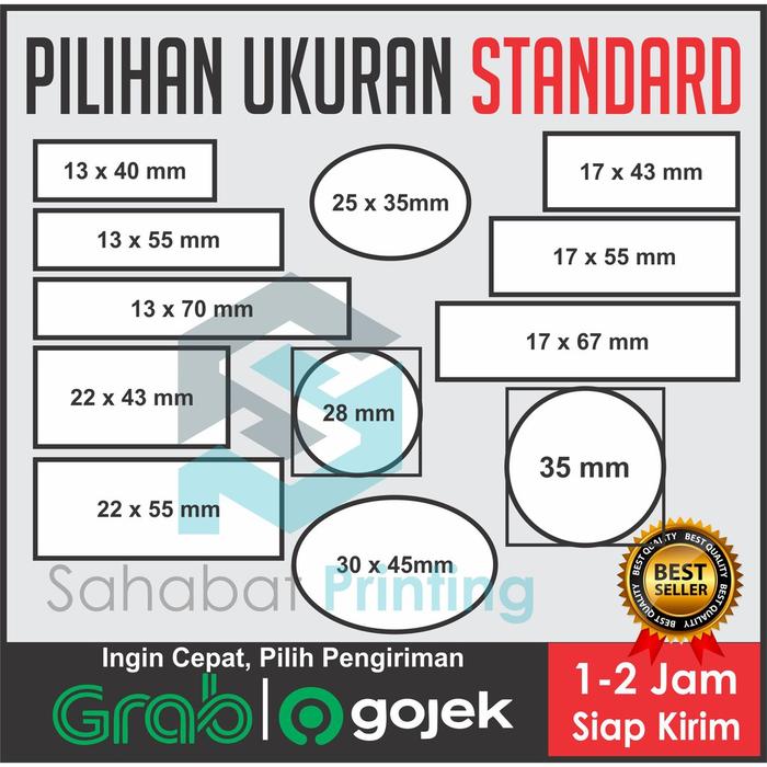 Jual STEMPEL WARNA STEMPEL JADI TINGGAL CAP UKURAN STANDARD - Kota ...