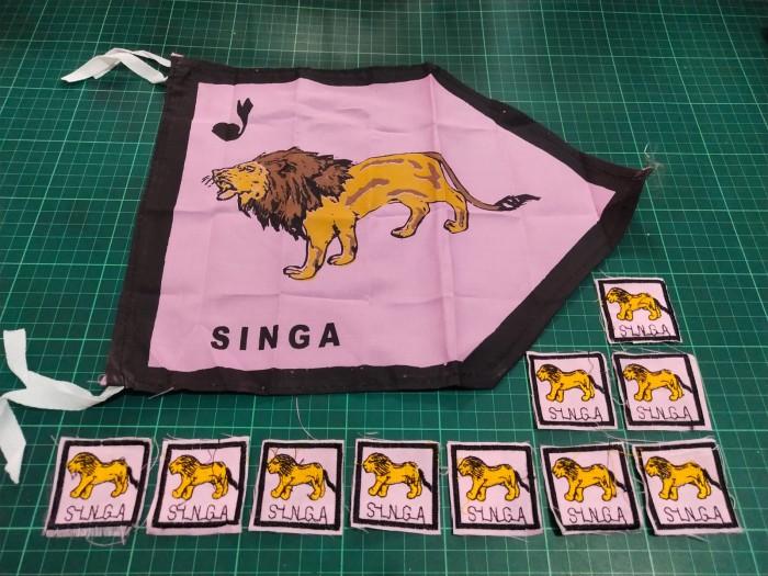 Jual TANDA REGU SINGA PINK SET BENDERA PENGGALANG PUTRA PRAMUKA ...