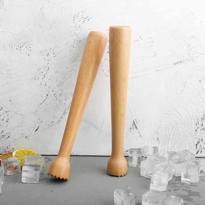 Jual WS Drink Muddler Wooden Masher Beechwood Cocktail Damper Tool ...