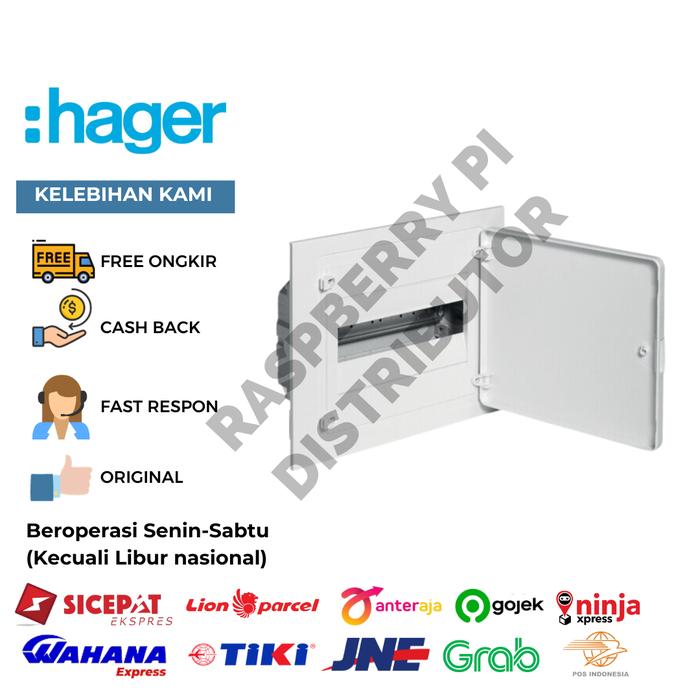Jual HAGER KOTAK BOX MCB INBOW TANAM VF112PM PLAIN 12 MODUL / GROUP ...