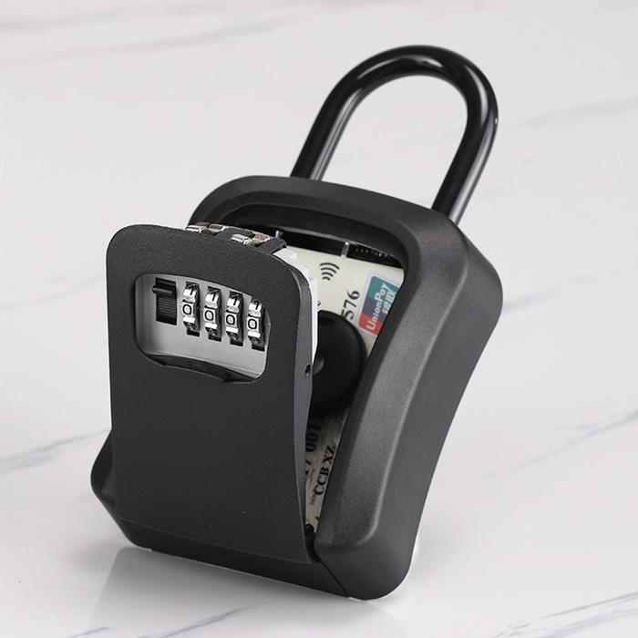 Jual Gembok Kotak Brankas Kunci Dinding Key Safety Lock Box 4 Digit ...