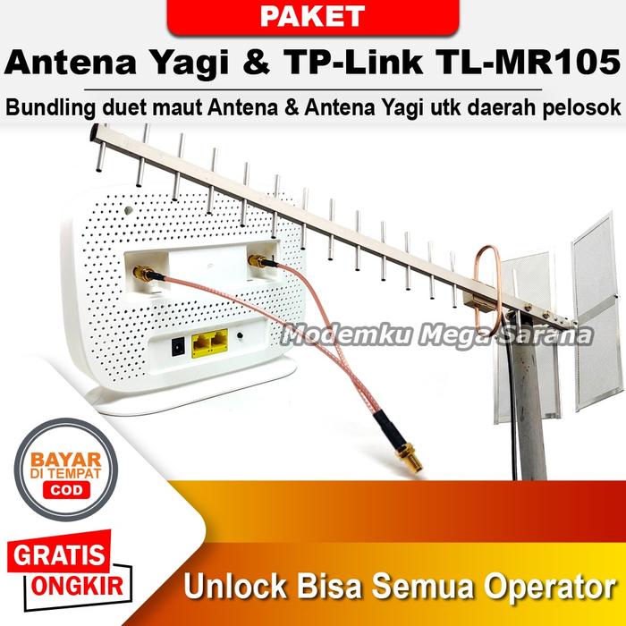 Jual Duet Maut - Paket Antena Yagi Extreme 3 Modem Router TP-Link TL ...