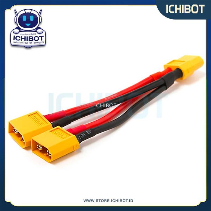 Jual XT60 Y Splitter Female to 2 Male Adapter Parallel Battery ...