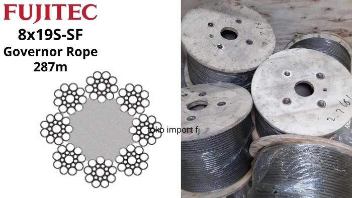 Jual Wire Rope Elevator Governor Seling Lift 8mm 287meter 8x19S-SF ...