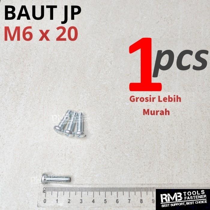 Jual Baut JP M6x20 Panjang 2cm Putih Galvanis M6 / Sekrup Skrup JP M6 - Kota Tangerang Selatan ...