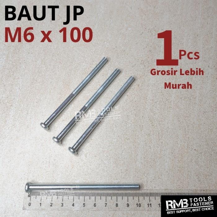 Jual Baut JP M6x100 Panjang 10cm Putih Galvanis M6 / Sekrup Skrup JP M6 - Kota Tangerang Selatan ...