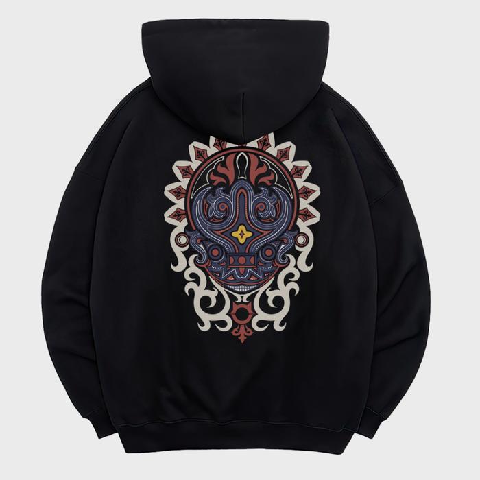 Jual Horizen Hoodie Indonesia Ornament Batak Gorga - Black, M - Kab ...