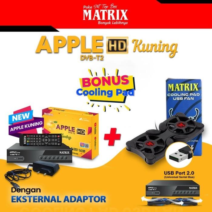Jual STB MATRIX APPLE DVBT2 KUNING HD + FREE COOLING PAD - Jakarta ...