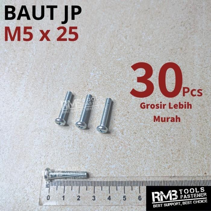 Jual Baut JP M5x25 Panjang 2.5cm Putih Galvanis M5 / Sekrup Skrup JP M5 - Kota Tangerang Selatan ...