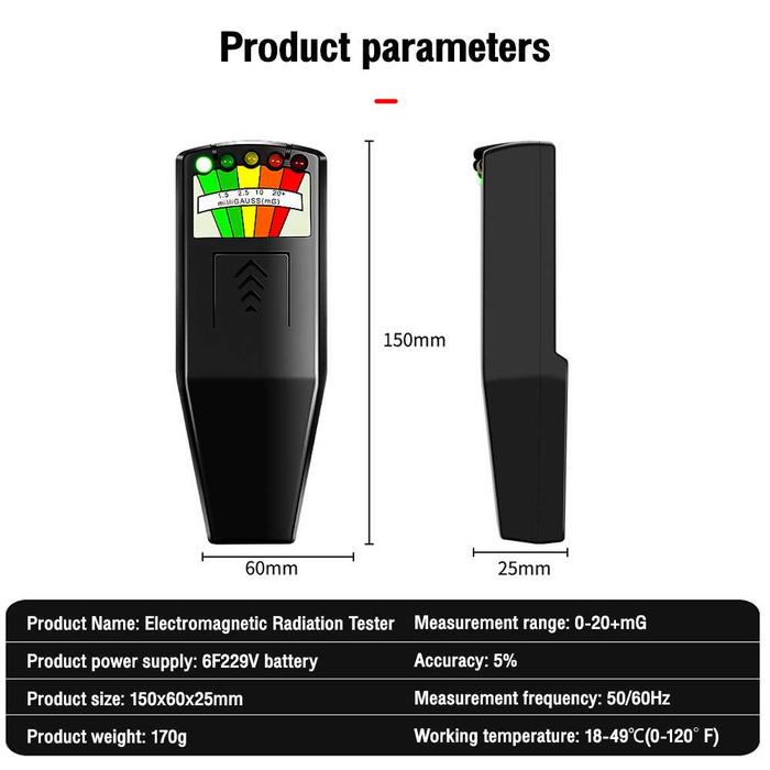 Jual Alat Deteksi Radiasi Elektromagnetik Portable Flashing Alarm Pgs15 ...