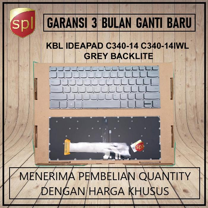 Jual Keyboard Lenovo Ideapad C340-14iwl C340-14 C340-14api Grey ...