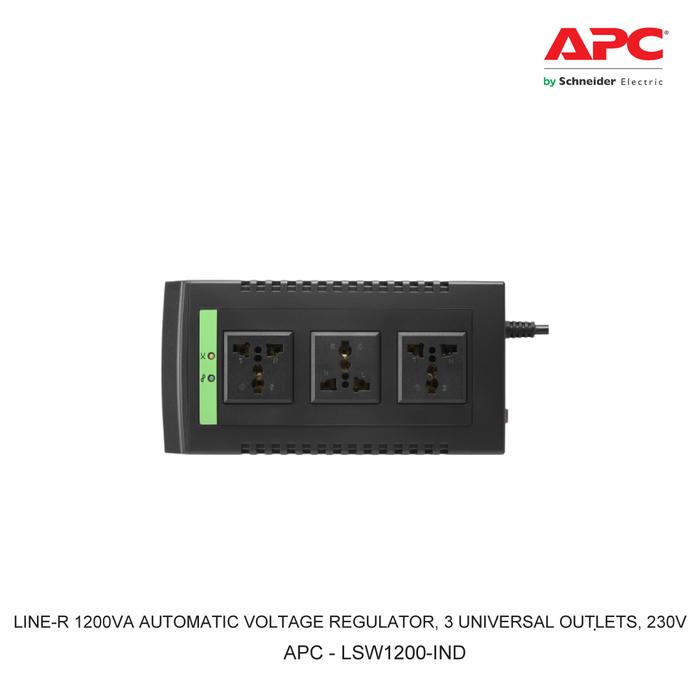 Jual UPS APC 1200VA LINE-R AUTOMATIC VOLTAGE REGULATOR 3 UNIVERSAL ...