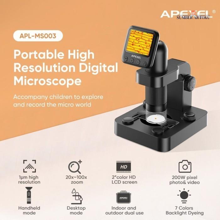 Jual Alat Mikroskop Digital Portable Microscop Lab Kesehatan Sekolah ...