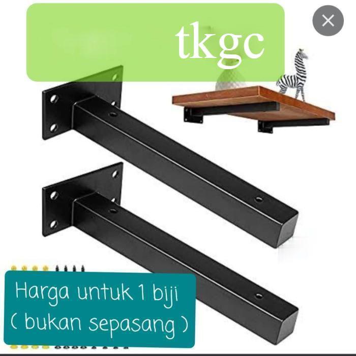 Jual besi siku bracket penyangga ambalan rak - Putih, 10cm - Kab ...