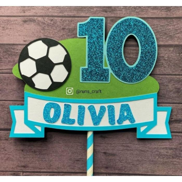 Jual Cake Topper Custom Tema Animasi Glitter Paper - Jakarta Pusat ...