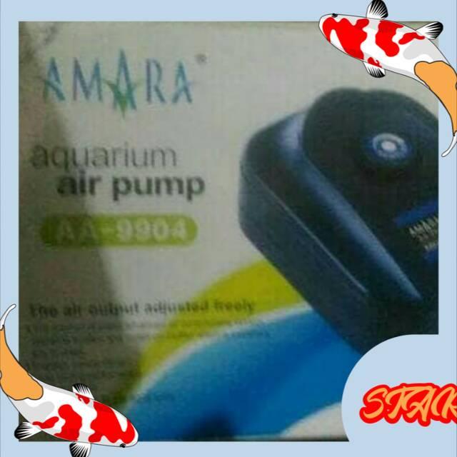 Jual aquarium ikan hias air pump aerator pompa udara amara aa 9904 out ...