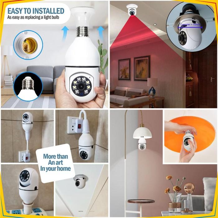 Jual Ip Camera Dome Model Lampu 360 Cctv - Dengan Led - V360 Pro Di ...