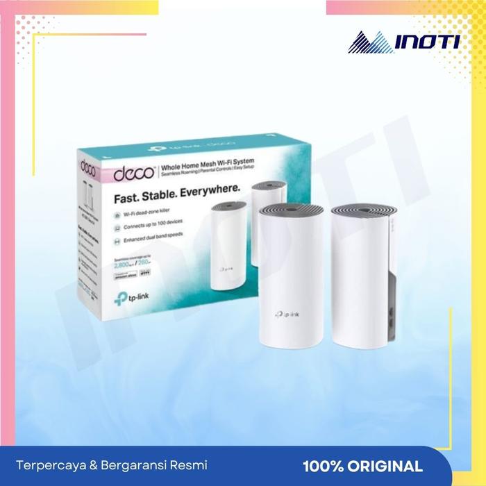 Jual TP-LINK Deco E4 ( 2-Pack ) AC1200 Whole-Home Mesh Wi-Fi System isi ...
