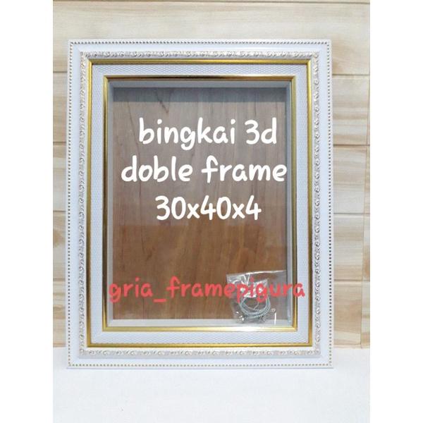 Jual K7 pigura mahar 3d 30x40 / bingkai pop up / doble frame /plus kaca ...