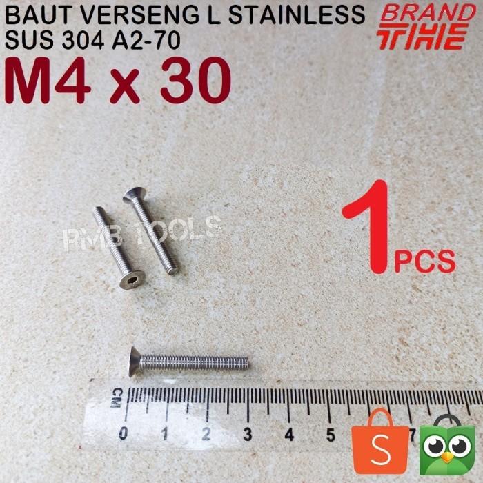 Jual Baut JF Kunci L M4 x 30 Stainless 304 Verseng Countersunk A2-70 M4 - Kota Tangerang Selatan ...