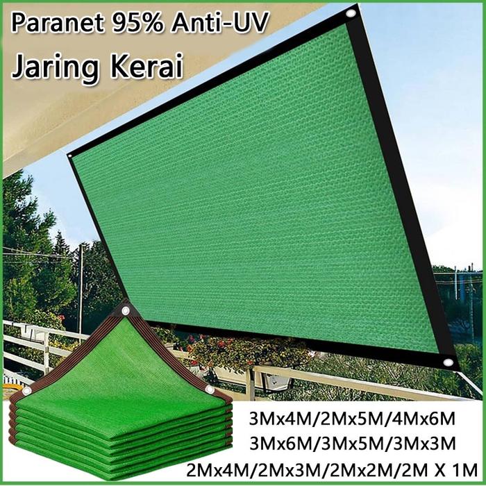 Jual 95% Paranet/Jaring Atap/Anti Sinar Matahari Luar Ruangan/Jaring ...