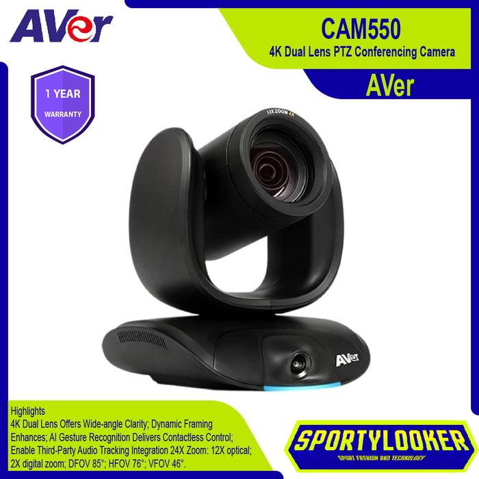 Jual AVer CAM550 4K Dual Lens PTZ Conferencing Camera - Kota Depok - SportyLooker | Tokopedia