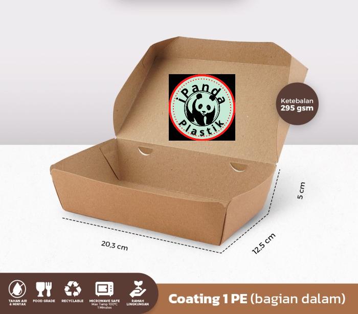 Jual Paper Lunch Box [forming] Kraft Ukuran L - Lunch Box Cokelat L Di ...