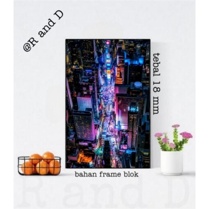 Jual Poster gambar menara,hiasan dinding bingkai kayu ukuran A4,foto ...