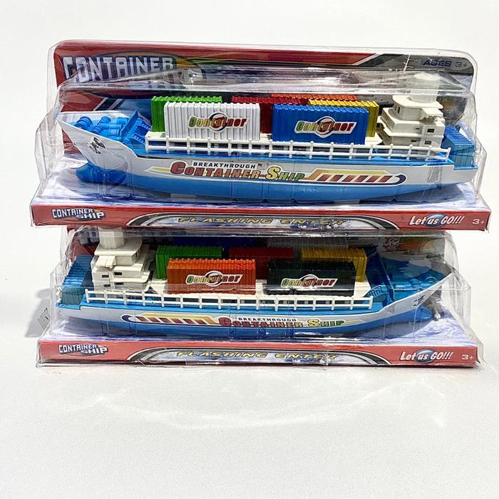 Jual [ready] Mainan Anak Perahu Barang - Cargo Container Ship Kapal Di ...