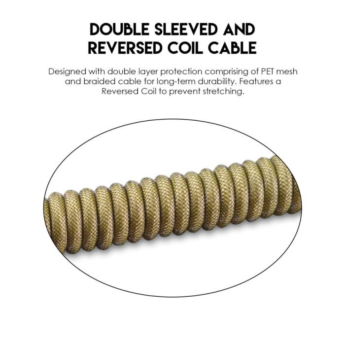 Jual Fantech Coiled Cable Aviator Ac701 Coil Kabel Keyboard Type C Ac ...