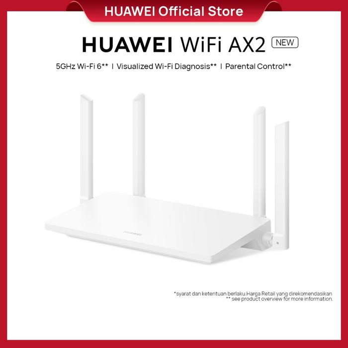 Jual HUAWEI WiFi AX2 NEW Router | 5GHz Wi-Fi 6 | Visualized Wi-Fi Diagnosis - Kota Medan ...