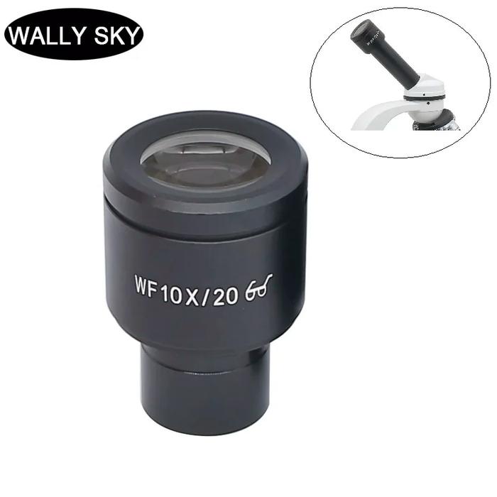 Jual One Piece High Eye-point Eyepiece for Biological Microscope WF10X ...
