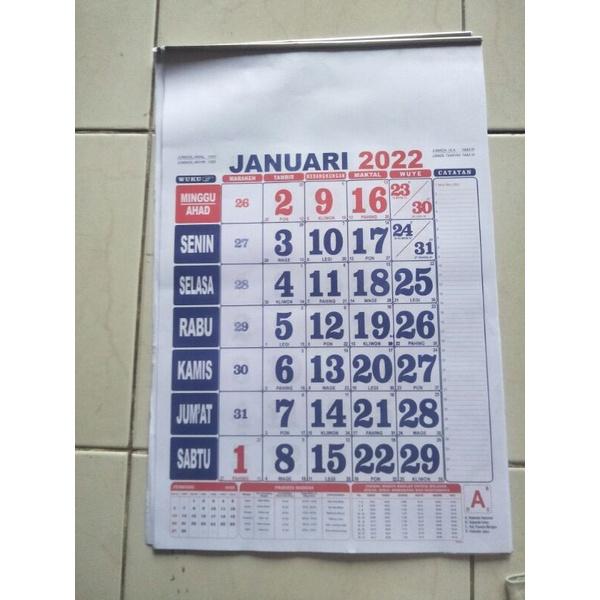 Jual Produk Kalender 2024 Almanak Kecil Isi 12 Lembar ukuran 32 x 43 ...