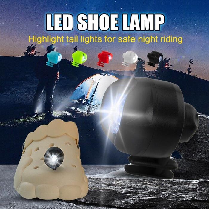 Jual Lampu Depan Lampu Sepatu Hiking, 2 Buah Lampu Helm untuk Croc ...