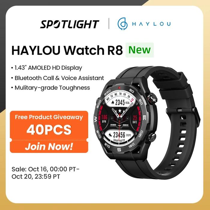 Jual RF HAYLOU Watch R8 Smartwatch 1.43 AMOLED HD Display Smart Wa ...