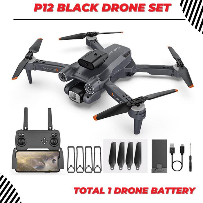 Jual [Upgraded Version] P12 Pro Drone Obstacle Avoidance + 4K Hd Camera ...