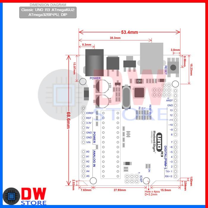 Jual "; Arduino UNO R3 SMD MEGA328P CH340G Board - Kota Bandung ...