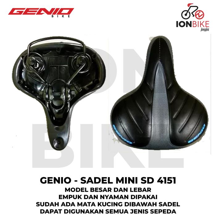 Jual Sadel Sepeda Genio 4151 Per Besar Jok Empuk Lebar Mini City Bike ...