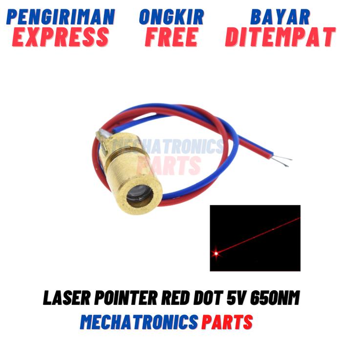 Jual "; LASER POINTER RED DOT 5V 650NM FOR ARDUINO UNO R3 MEGA NANO ...