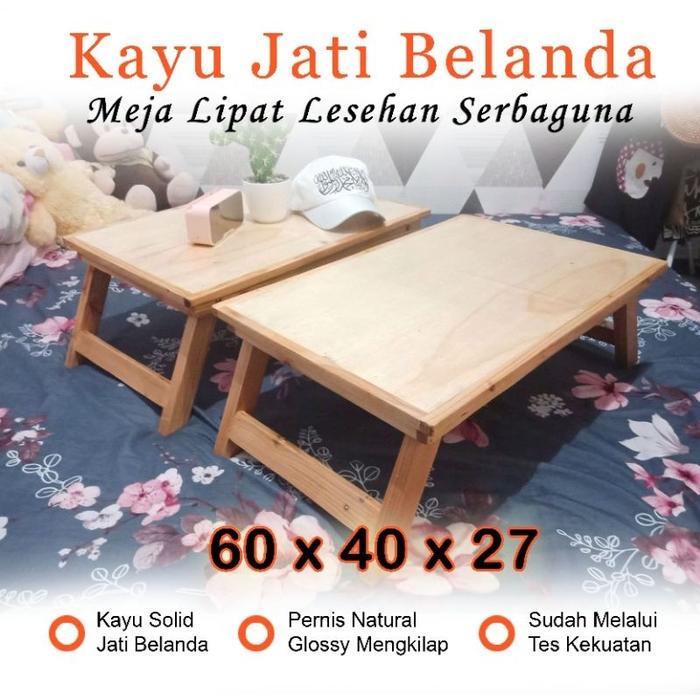 Jual [CLASSIC] Meja Lesehan (Lipat) 60*40*27 / Meja Belajar / Meja ...