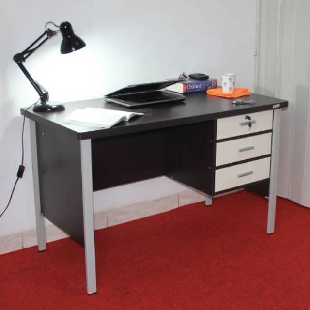 Jual [BERKELAS] MEJA TULIS KAKI BESI MEJA KANTOR MEJA BIRO MEJA KERJA ...